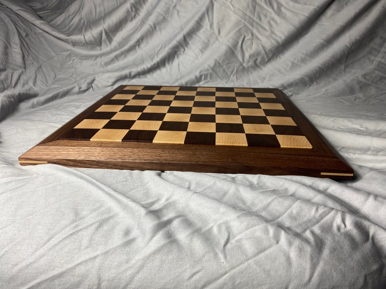 Handmade Walnut and Maple Chess Board: 14" Playing Area - Etsy