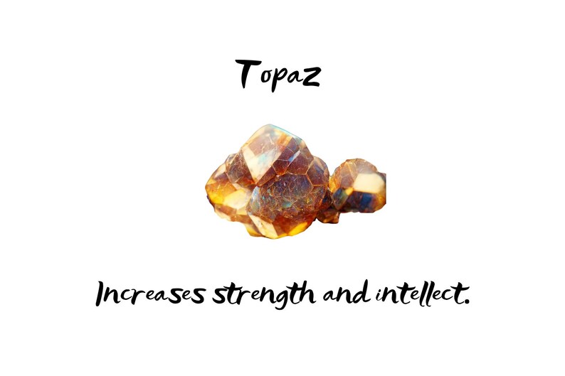 100 Crystal Labels/ Crystal Stickers/ Crystal Meanings Cards/ Crystal ...