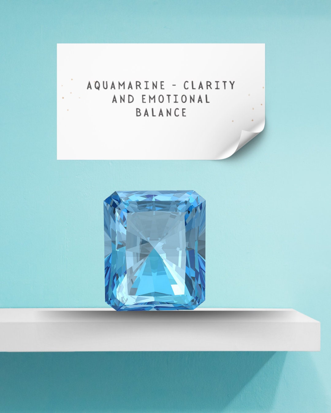 100 Crystal Labels/ Crystal Stickers/ Crystal Meanings Cards/ 1.75×.05 ...