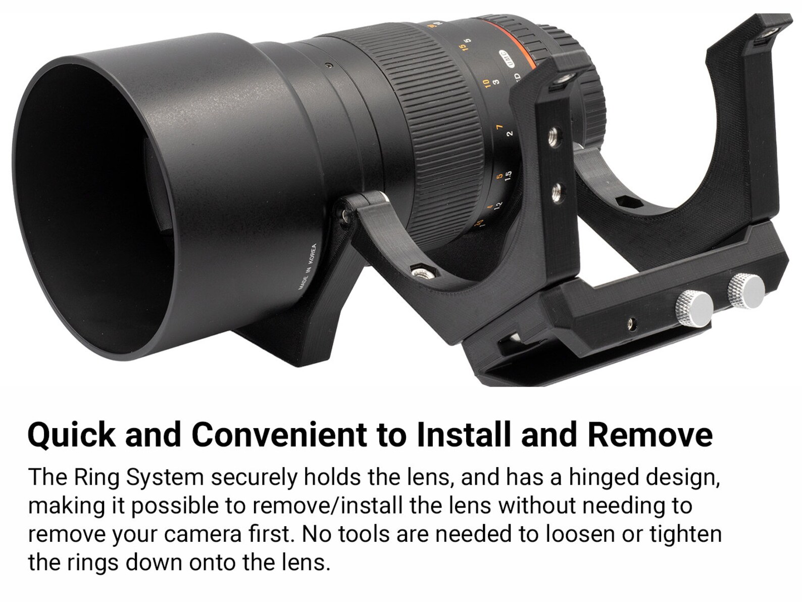 Astrodymium Ring System: ZWO ASIAIR & Guidescope Mount for Rokinon ...