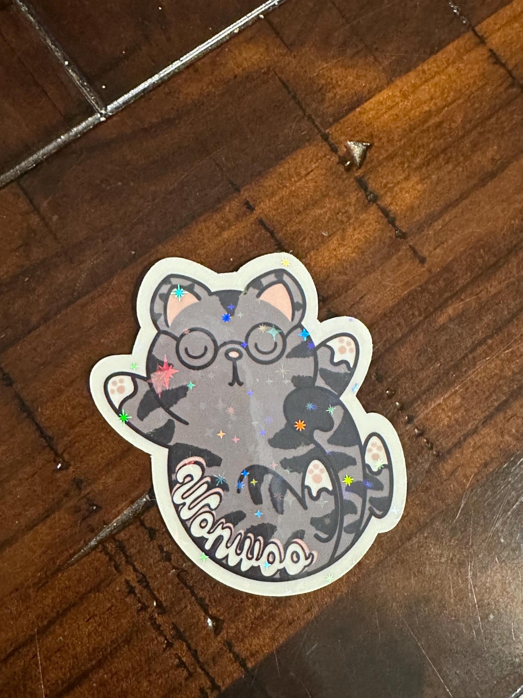 Catnap Wonwoo - Wonwoo Holographic Emoji Sticker - Etsy