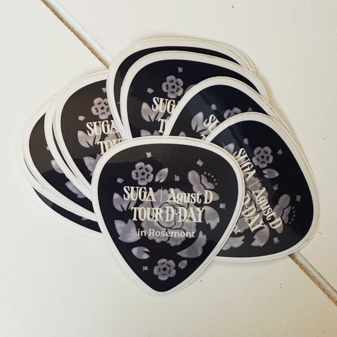 D-day Tour Guitar Pick Sticker - Rosemont - Chicago - Etsy