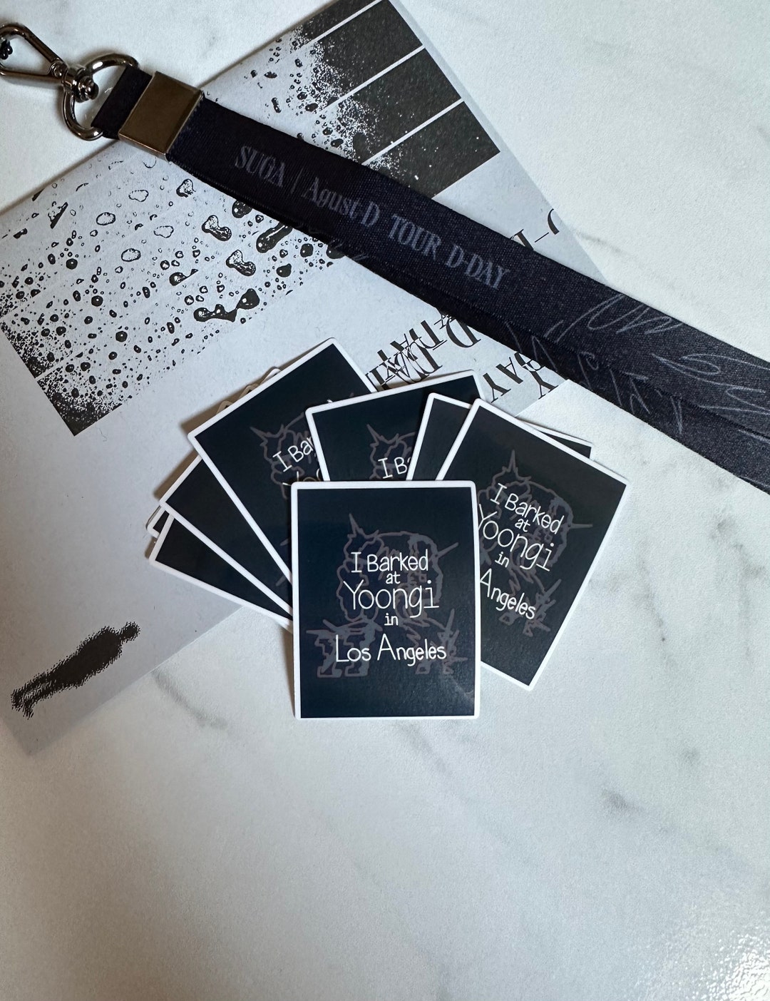 I Barked at Yoongi in Los Angeles / LA Sticker - Etsy