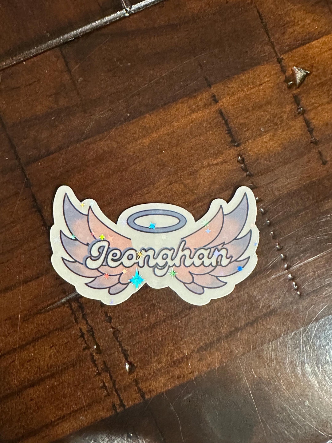 Jeonghalo - Jeonghan Holographic Emoji Sticker - Etsy