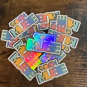 Jimin Muse Holographic Logo Sticker - Etsy