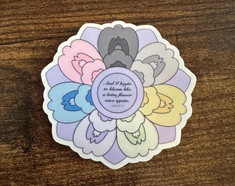 Lotus Flower D-DAY Amygdala Inspired Holographic Vinyl Decal Sticker ...