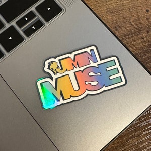 Jimin Muse Holographic Logo Sticker - Etsy