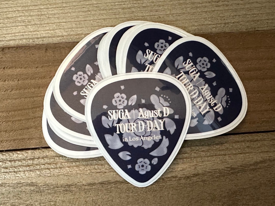 D-day Tour Guitar Pick Sticker - Los Angeles - Etsy