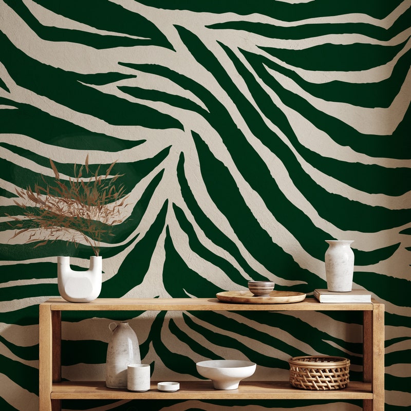 Dark Green Wallpaper - Etsy