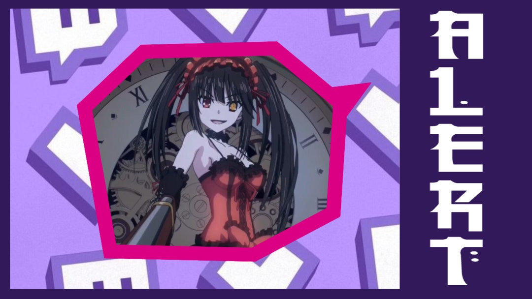 Anime Girl Custom Twitch Anime Alert With Sound your - Etsy