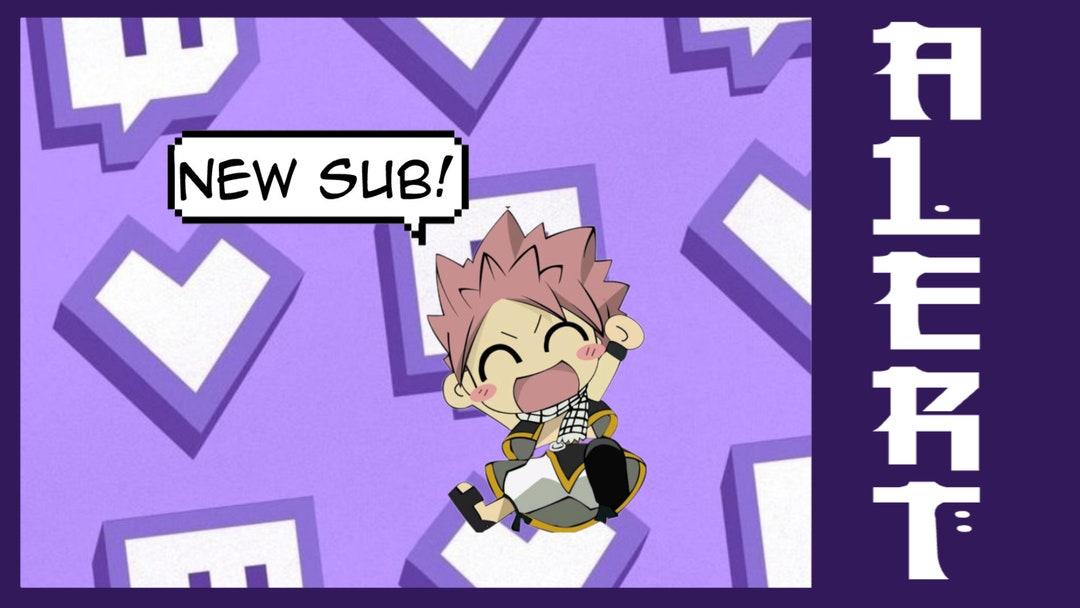 4 Pop Anime Character Twitch Alertz - (follower, Sub, Tips, Bits) Pack ...