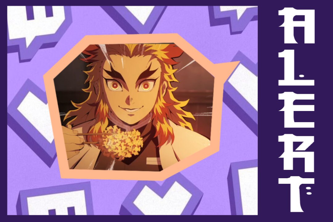 Anime Twitch Alert - "tasty!" - Etsy