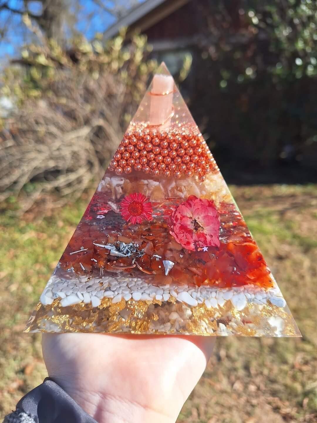 Large Custom Orgonite Pyramid - Etsy