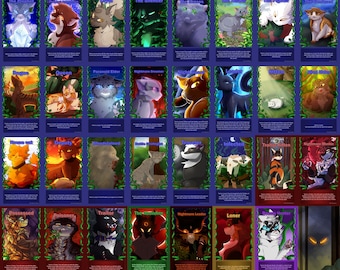 Warrior Cats Themed Trading Card Game the Hunt - Etsy