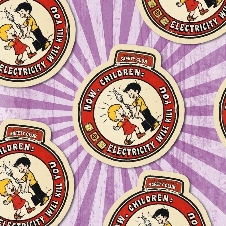Electricity Will Kill You Sticker | Warning Safety Hazard Decal ...