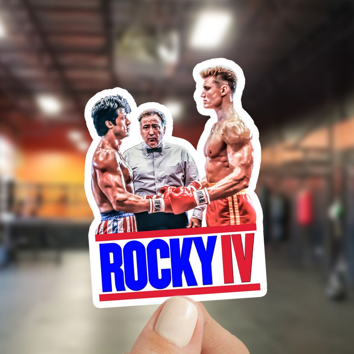 Sylvester Stallone Rocky 4 Vinyl Sticker Rocky Sticker Our - Etsy