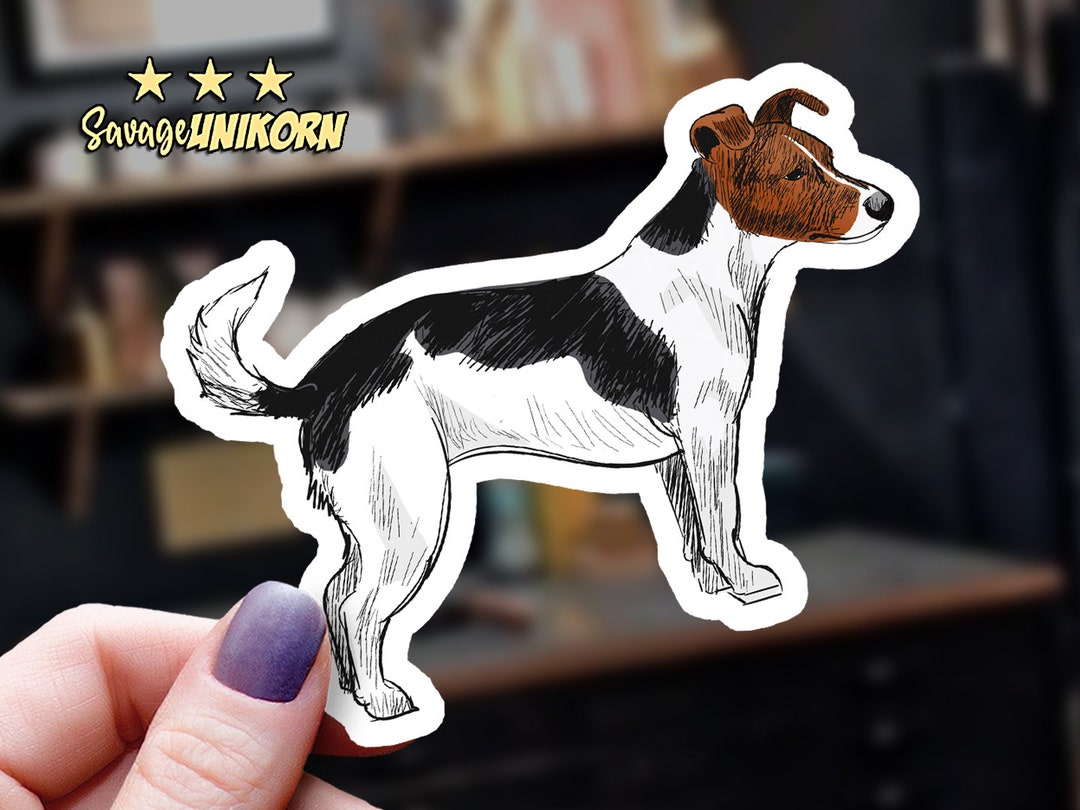100% Waterproof Jack Russell Terrier Vinyl Sticker! Our Uv-resistant ...