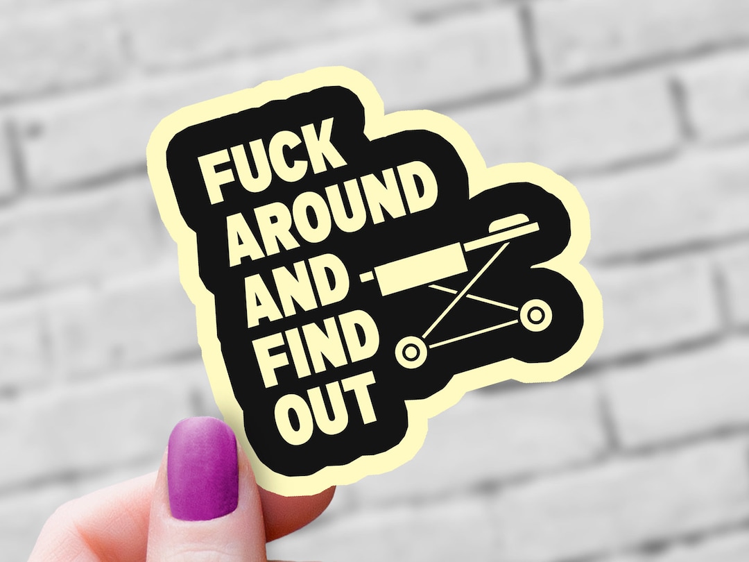 In Your Face fuck Around and Find Out Sticker FAAFO Offensive Decal ...