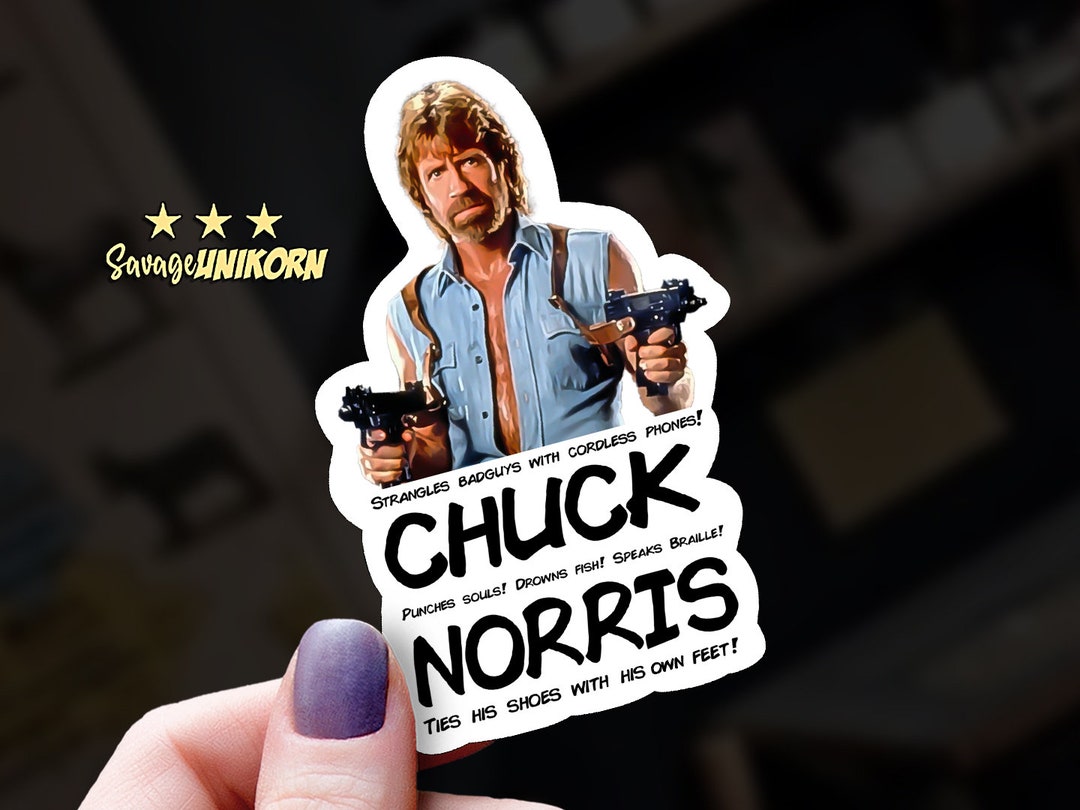 The Ultimate Chuck Norris Sticker Action Hero Decal Vinyl Sticker ...