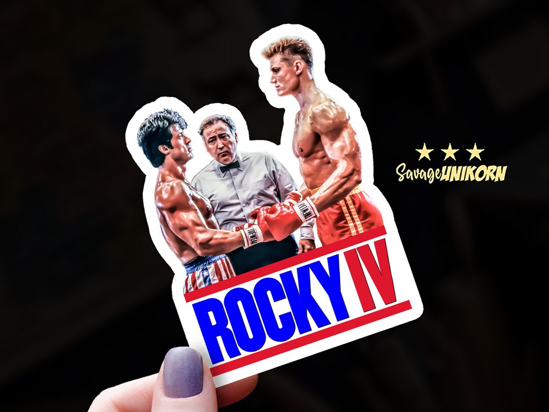 Sylvester Stallone Rocky 4 Vinyl Sticker Movie Lover Gift - Etsy