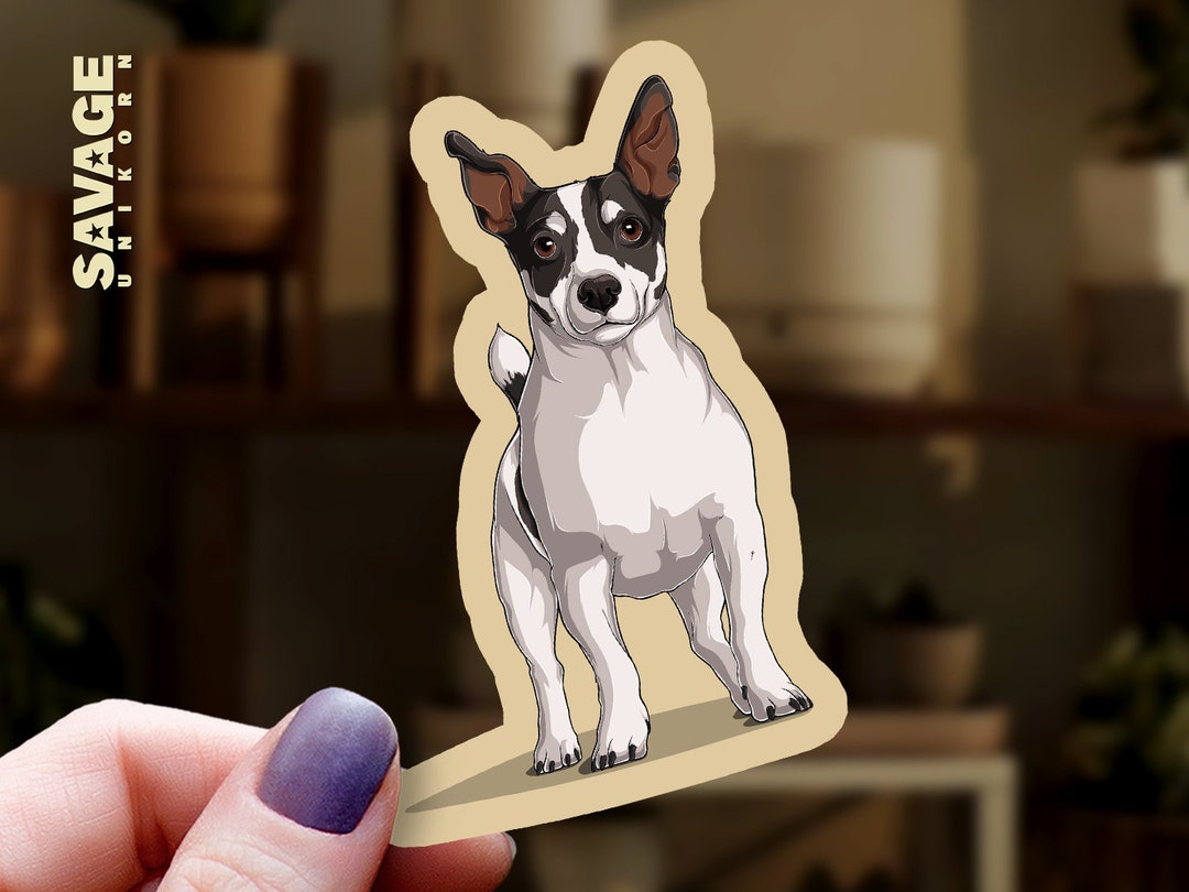 Jack Russell Terrier Sticker | Cute Dog Vinyl Decal | Pet Lover Gift ...