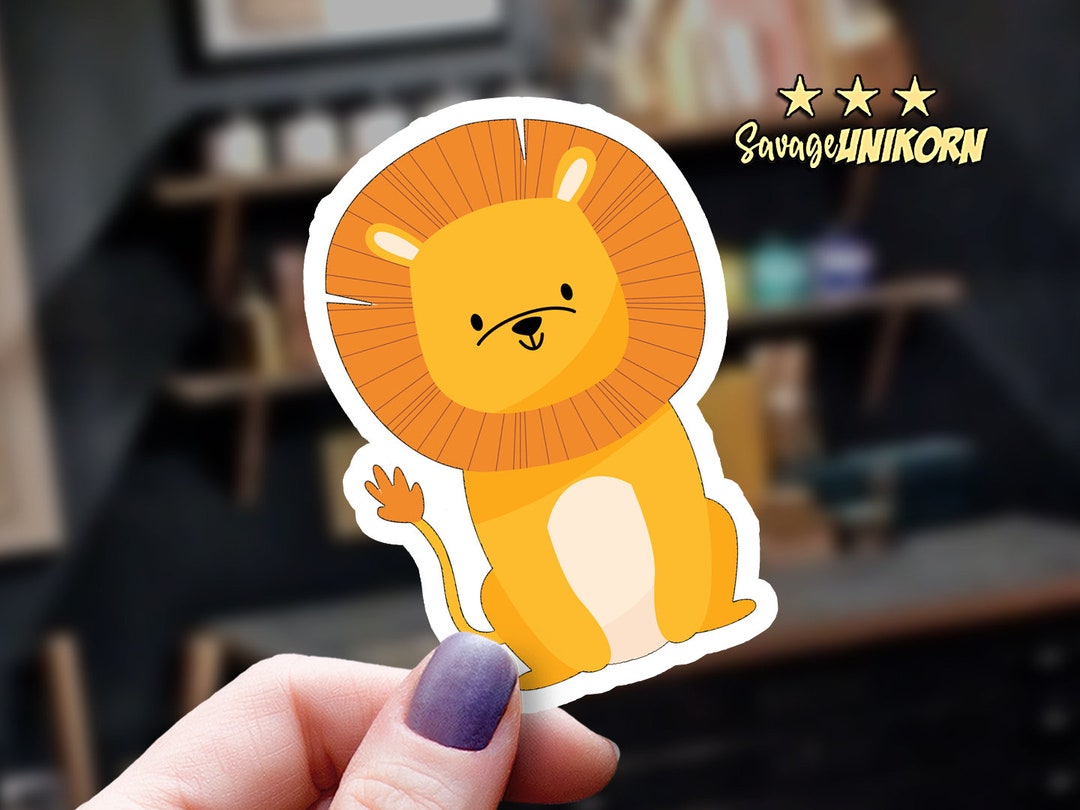Lion Sticker | King of the Jungle Decal | Wildlife Safari Decoration ...