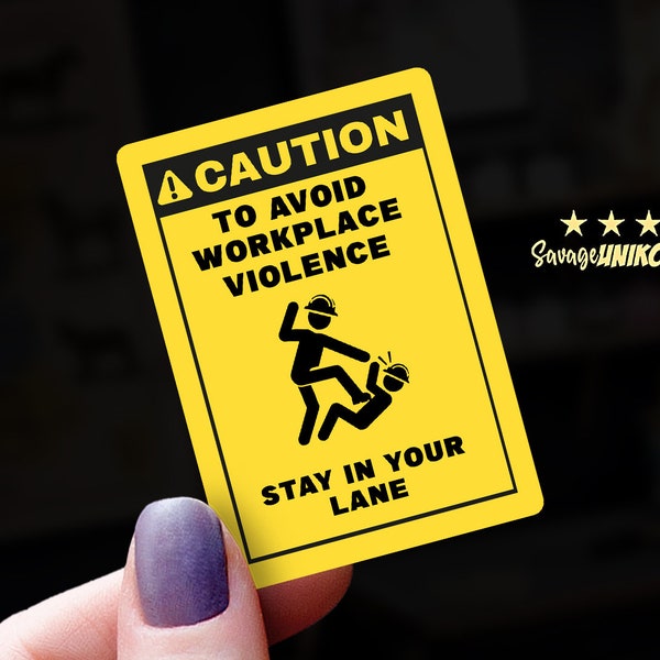 Funny Workplace Sticker - Etsy