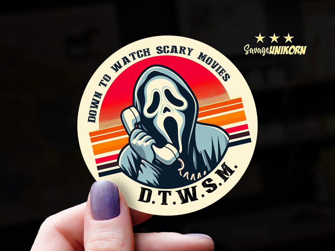 Ghostface Sticker Scream Movie Decal Horror Film Fan Gift - Etsy