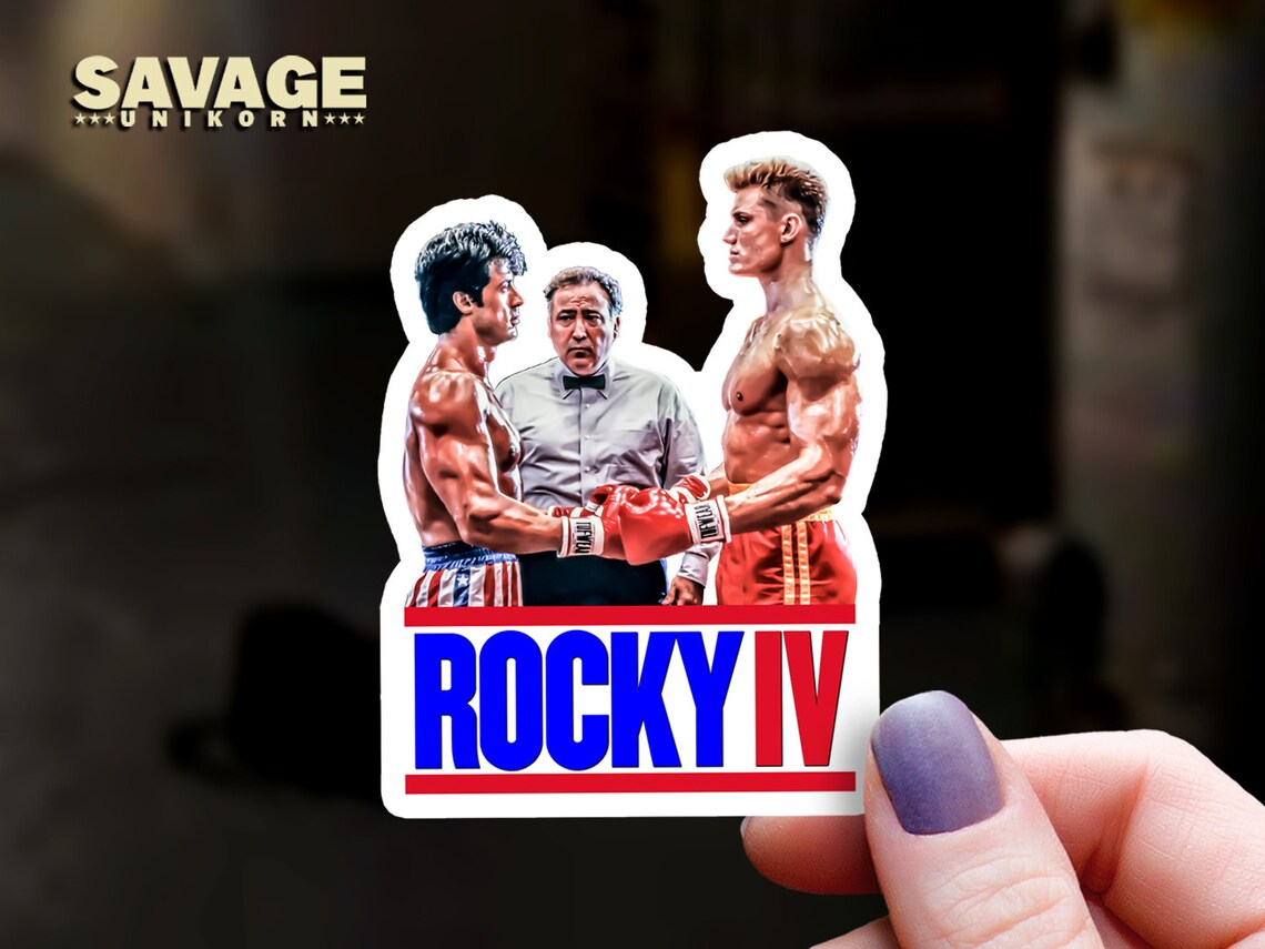 Sylvester Stallone Rocky 4 Vinyl Sticker Rocky Sticker Our - Etsy