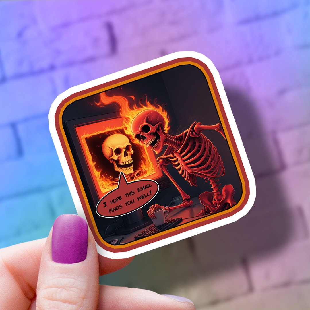 Funny Workplace Sticker Humorous Office Decal Hilarious Laptop Stickers ...