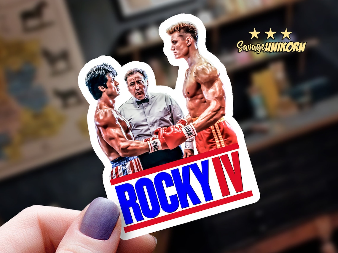 Sylvester Stallone Rocky 4 Vinyl Sticker Rocky Sticker Our - Etsy