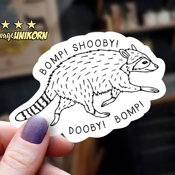 Raccoon Decal - Etsy