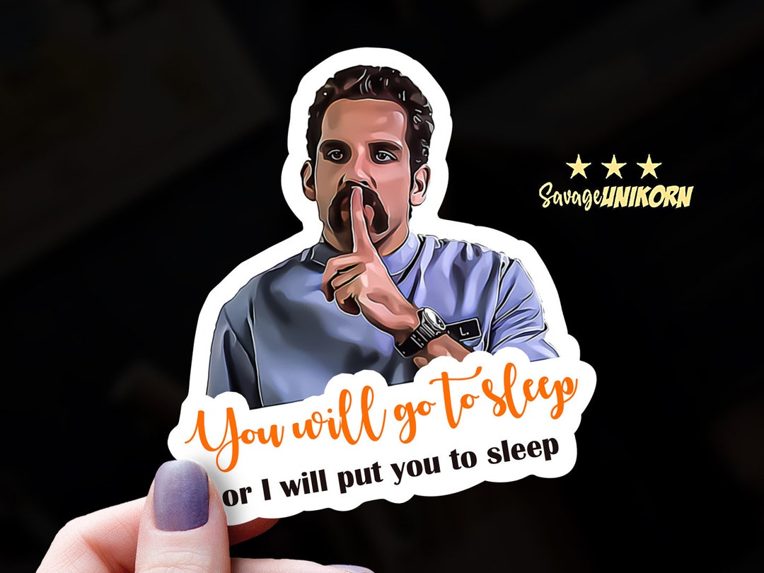 Ben Stiller Put You to Sleep Vinyl Happy Gilmore Sticker 100% ...