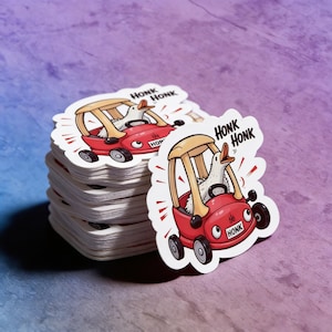Silly Goose Sticker: "honk! Honk!" Road Rage Vinyl Decal (dishwasher ...