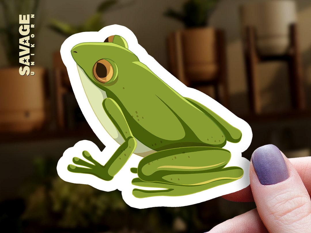 Tree Frog Sticker | Waterproof Vinyl Decal (3.25x4 In) - Etsy