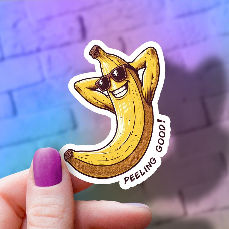 Banana Sticker - Etsy