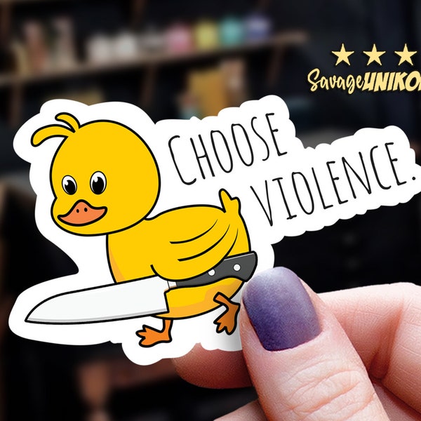Angry Duck Decal - Etsy