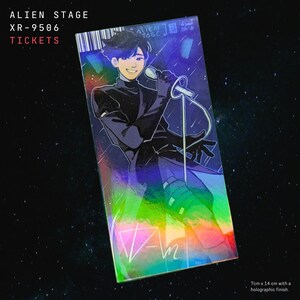 ALIEN STAGE ALNST Holographic Bookmarks/tickets - Etsy UK