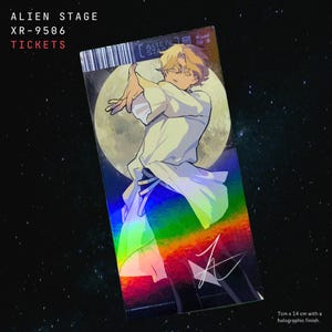 ALIEN STAGE ALNST Holographic Bookmarks/tickets - Etsy UK