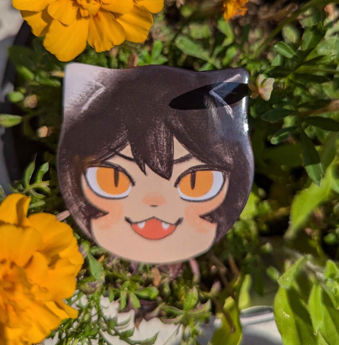 Dunmeshi Cat-shaped Pin Cute Anime Gift - Etsy