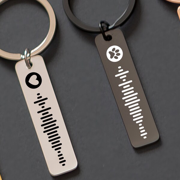 Spotify Song Keychain - Etsy