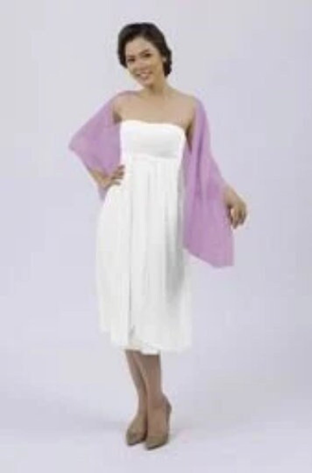 Lilac Shawl/ Cover Up/ Chiffon Wrap Can Be Personalised - Etsy