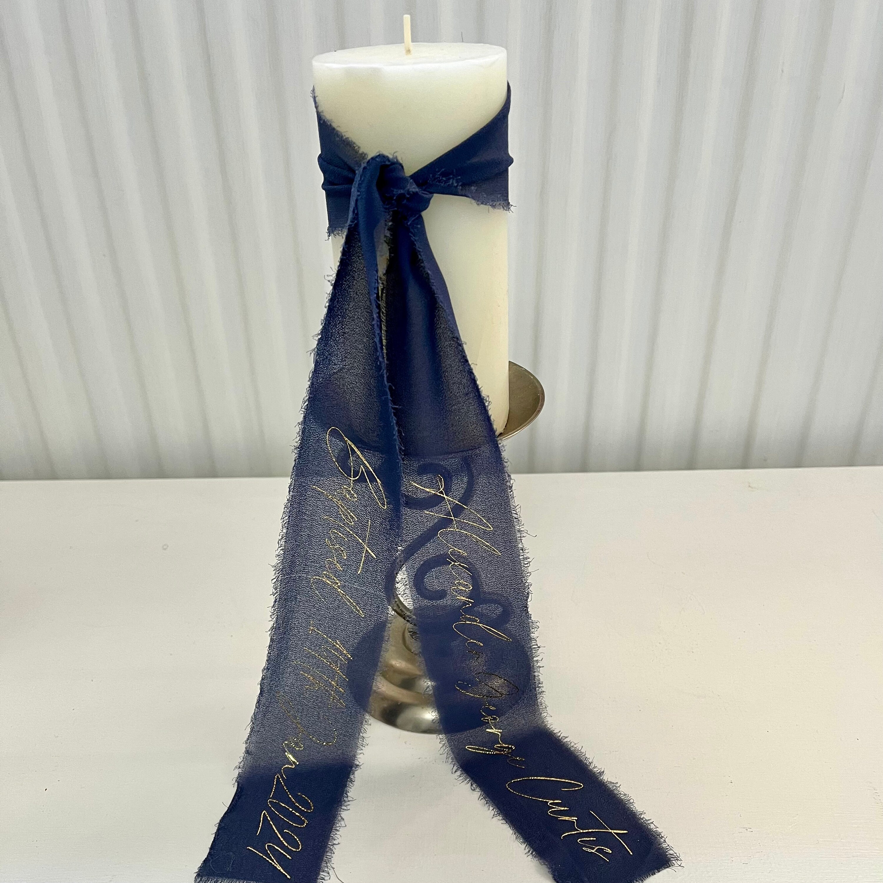 Ribbon for Candle Christening/ Baptism Ribbon Personalised Keepsake ...