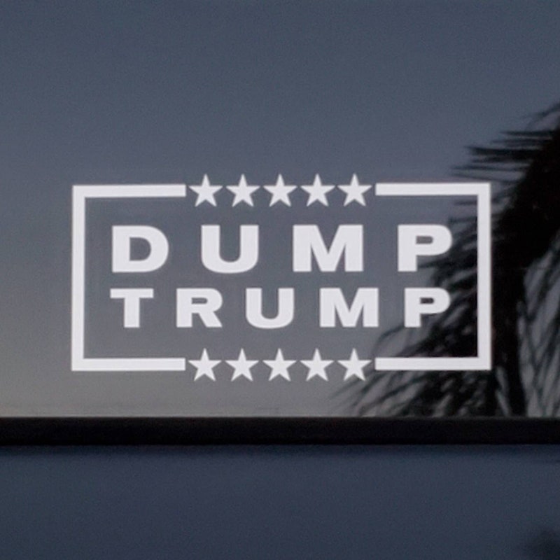 Dump Trump Bumper Sticker - Etsy