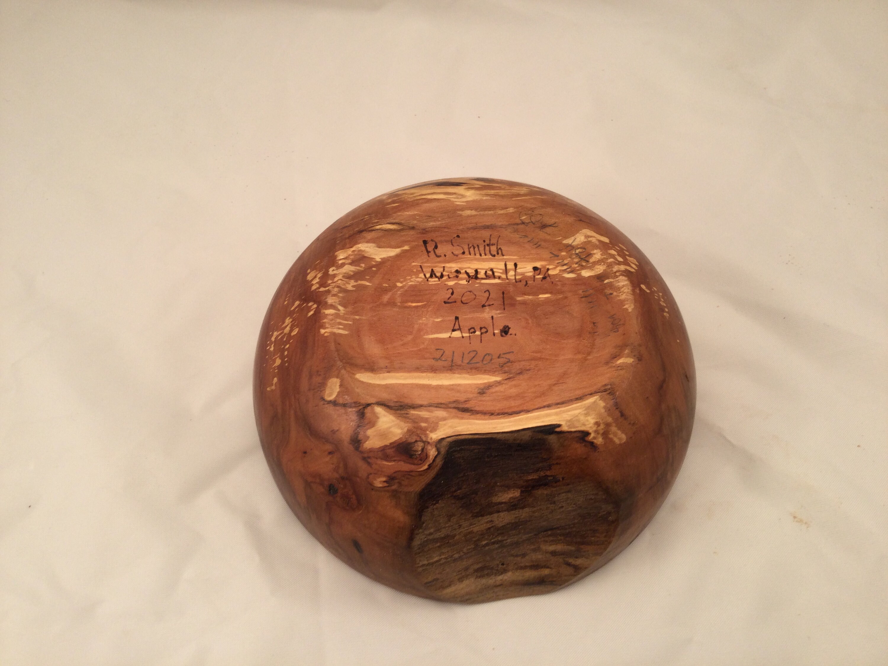 Spalted Apple Bowl - Etsy