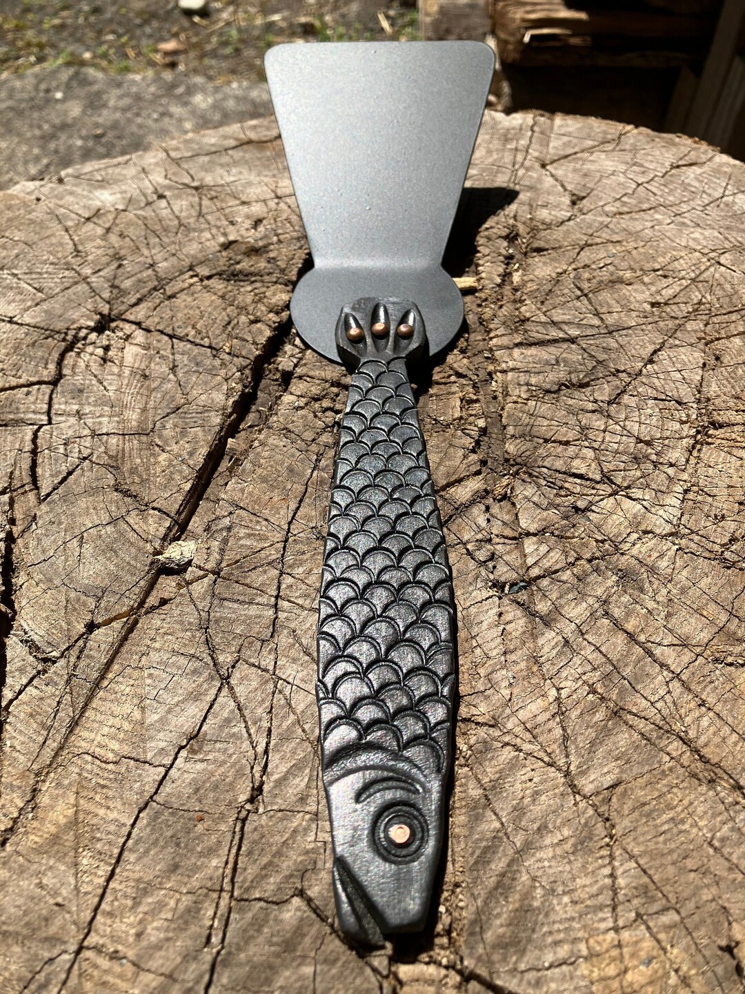 Forged Keyhole Spatula - Etsy