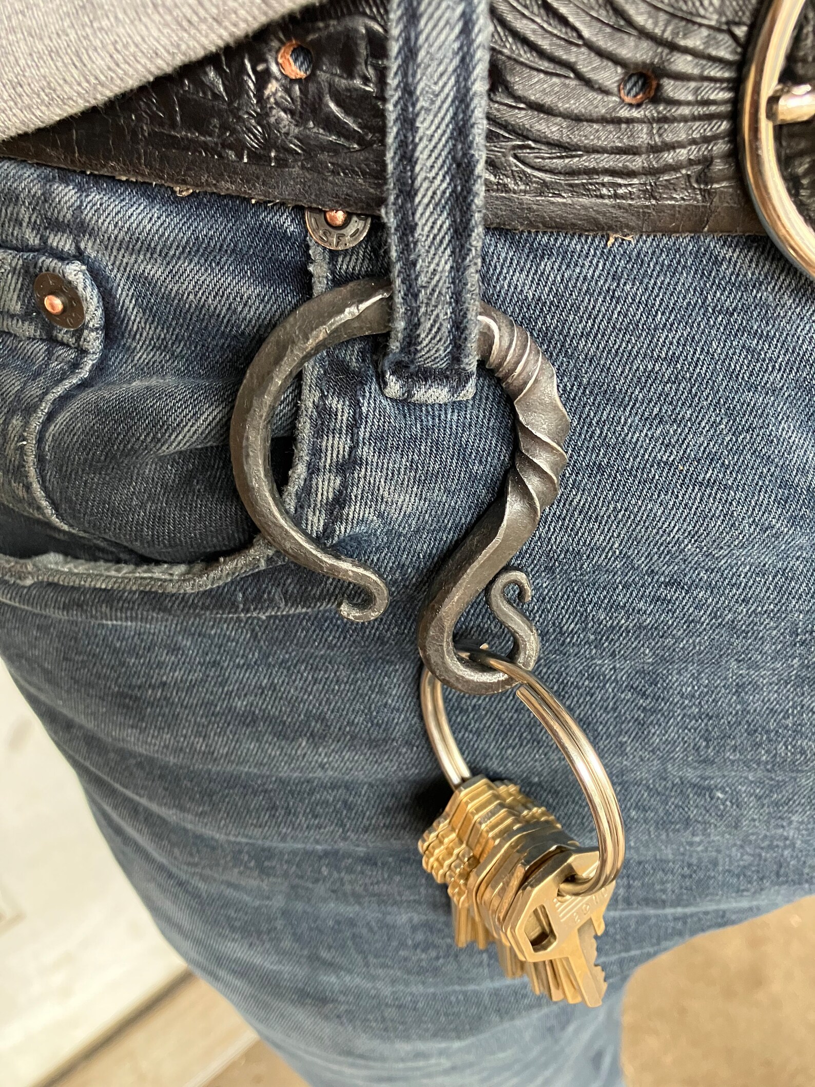Forged Key Ring - Etsy