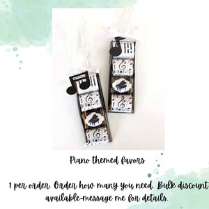 Piano Themed Favors for a Recital Piano Teacher or Class - Etsy