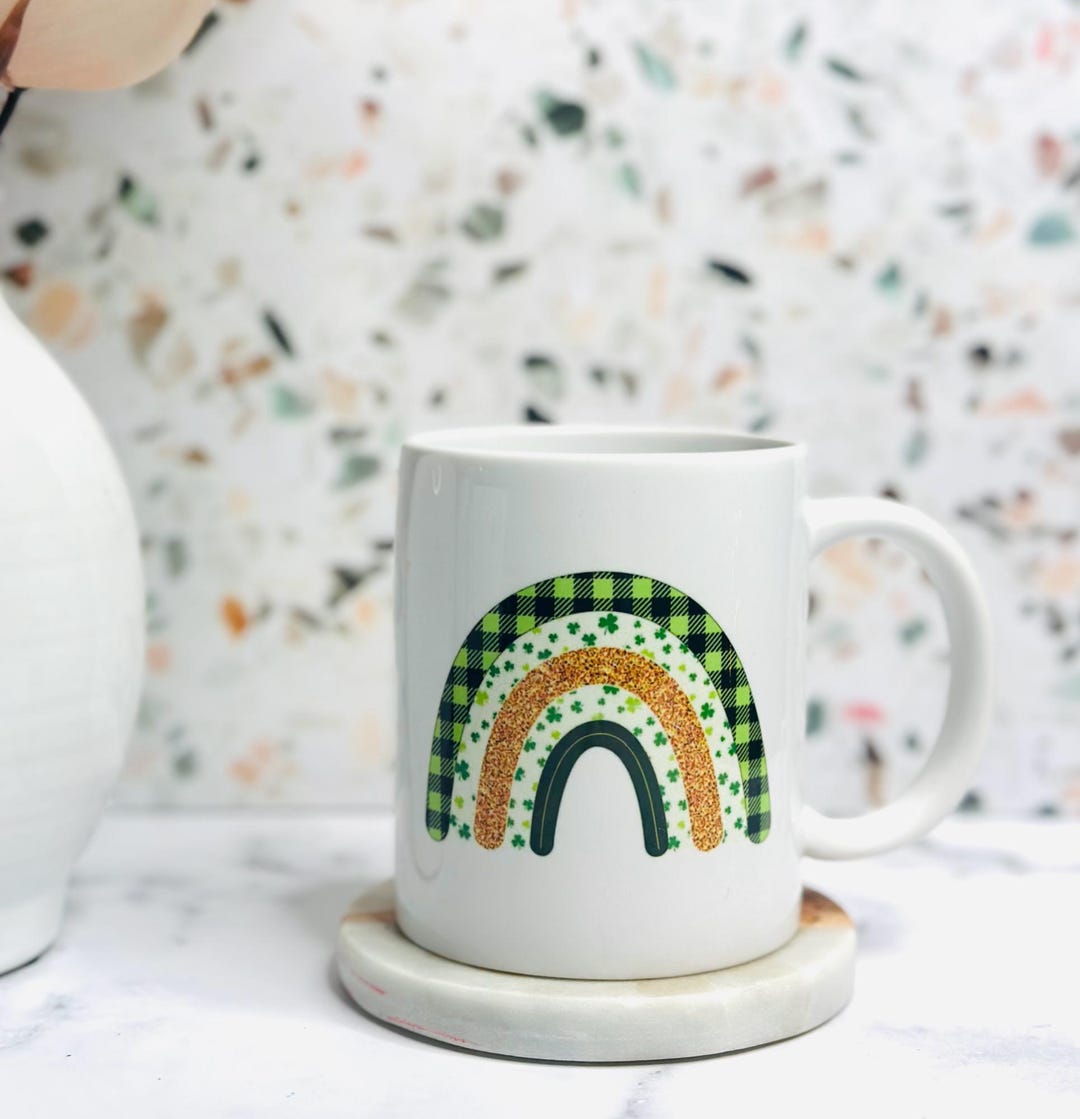 St Patrick's Day Rainbow Mug, St Paddy's Day Mug, Rainbow Mug - Etsy