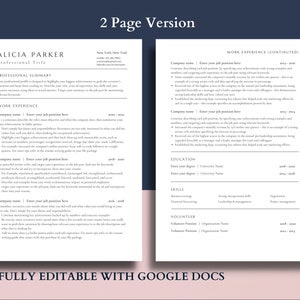 ATS Friendly Resume Template for Google Docs, ATS Resume Template ...